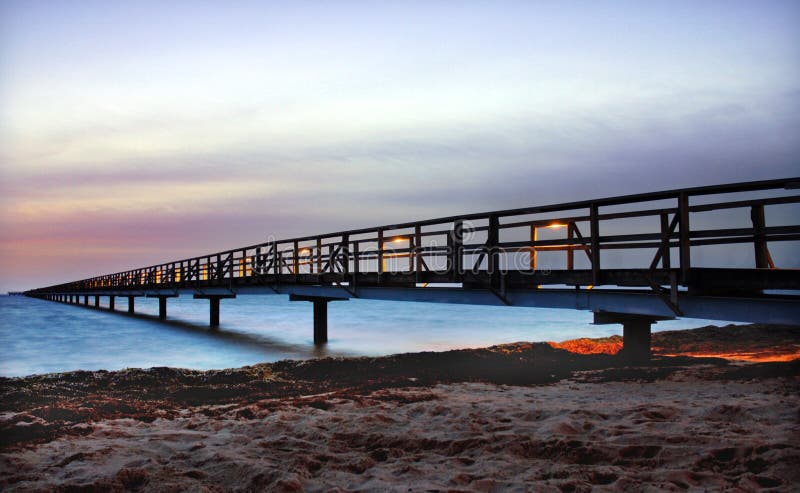 Bridge at night stock image. Image of backgrounds, blue - 6903771