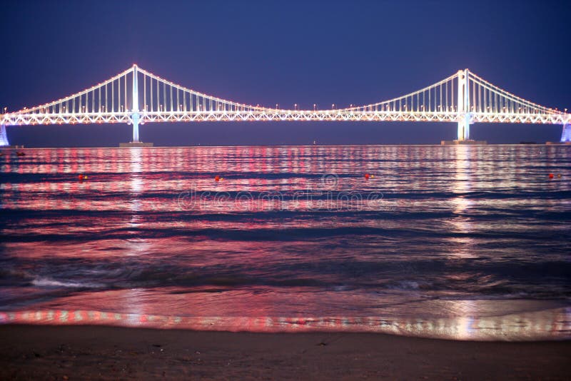 Bridge - Night View stock image. Image of architecture - 3385869