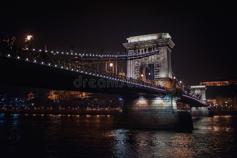 Bridge night view stock image. Image of places, night - 56459567