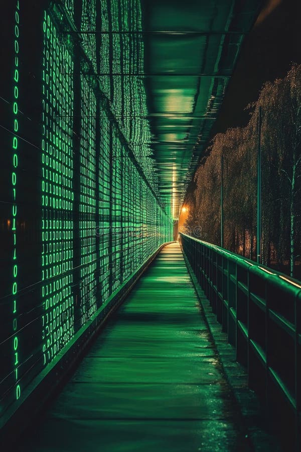 Bridge with numeric signs stock photo. Image of generated - 377986052