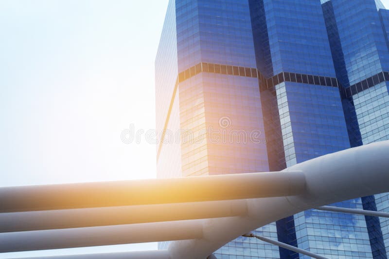 Bridge and Building at Sky. Stock Image - Image of bridge, landmark ...