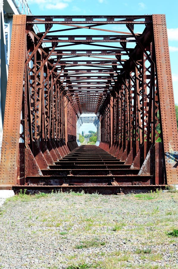 Bridge stock image. Image of train, rusty, railroad, brown - 44303585