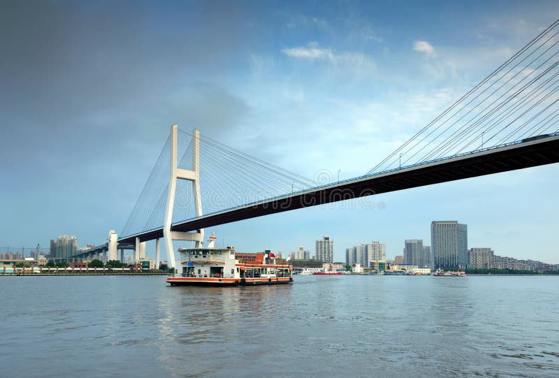 Bridge stock photo. Image of shanghai, architecture, people - 55101004