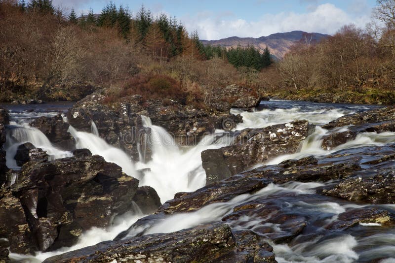 Bridge of Orchy - Scotland stock image. Image of waterfall - 14549259
