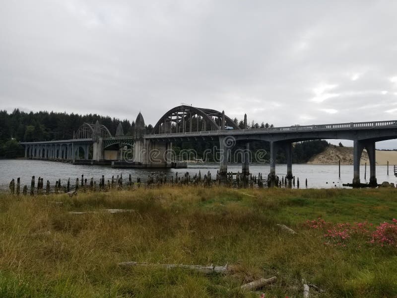 Bridge in oregon stock photo. Image of bridge, calming - 165279398