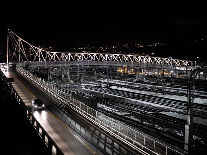 Bridge in Oslo stock image. Image of architecture, metal - 85616193
