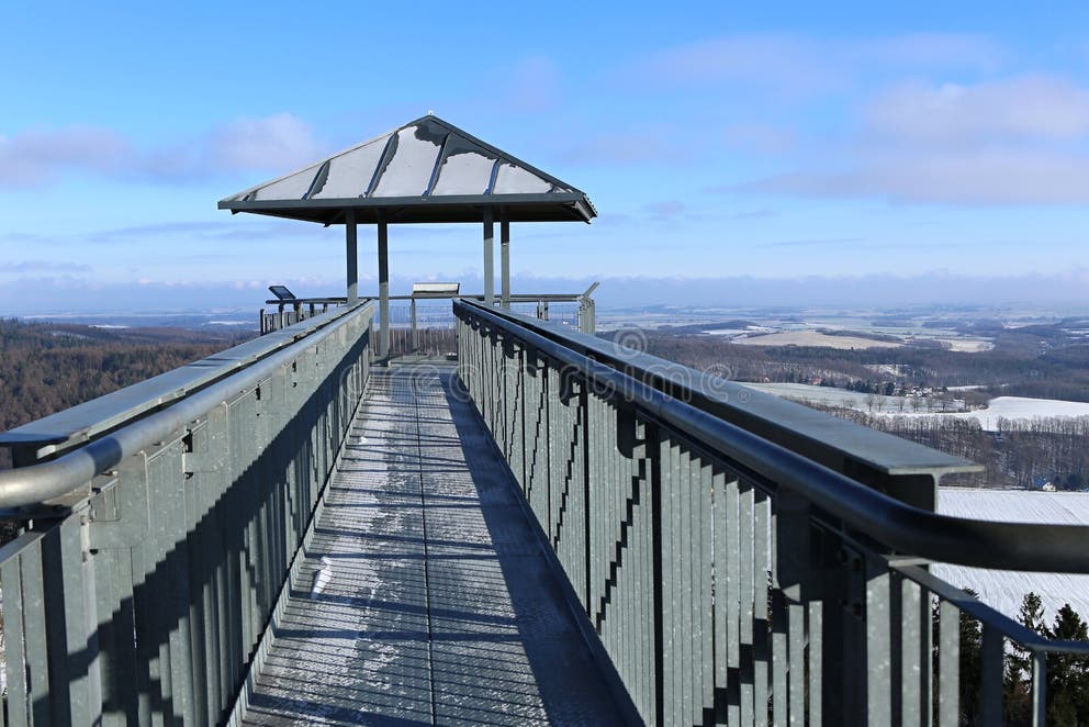 Bridge of the Outlook Tower Stock Photo - Image of snow, railing: 50379260