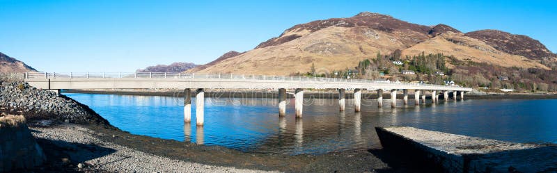 Bridge over a bay stock photo. Image of street, concrete - 34150876