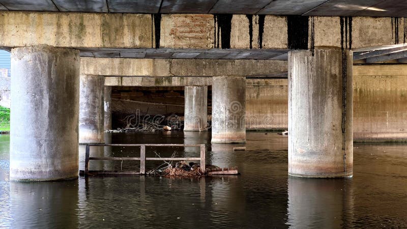 A Bridge Over a Body of Water Under a Bridge Stock Image - Image of ...