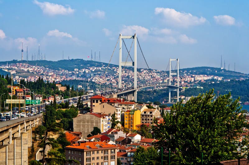 Bridge over bosphorus stock photo. Image of famous, istanbul - 22425976