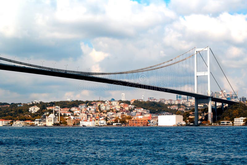 Bridge Over the Bosphorus in Istanbul Stock Image - Image of istanbul ...