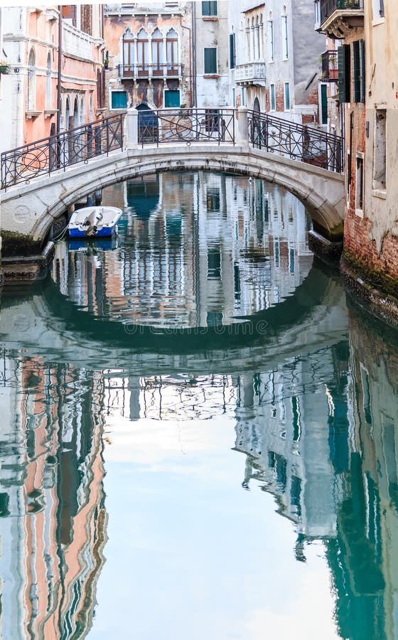 The Bridge Over a Canal in Venice Stock Image - Image of urban, venice ...