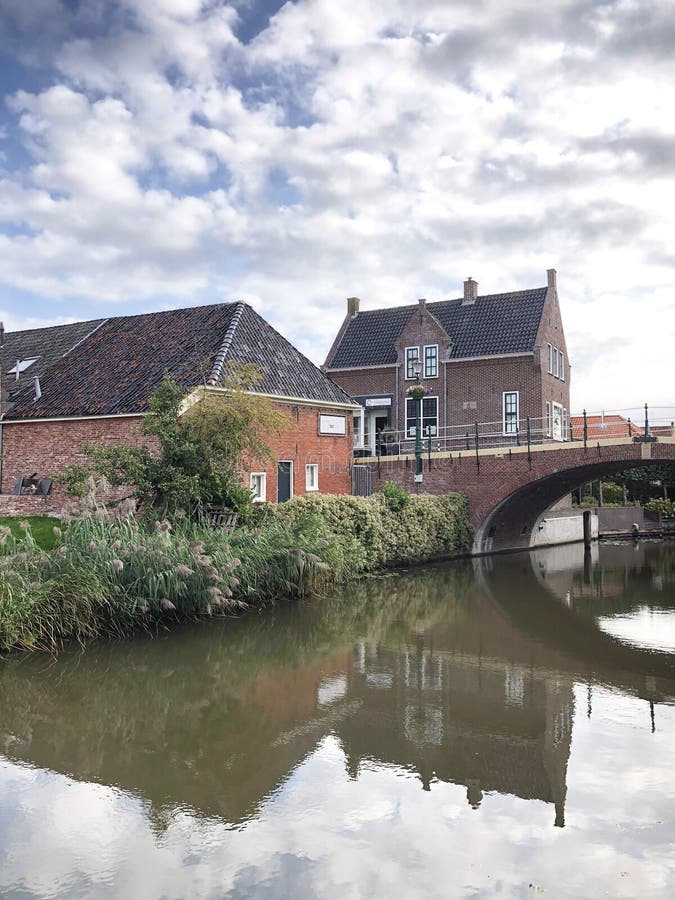 Bridge Over a Canal in Winsum Editorial Stock Image - Image of ...