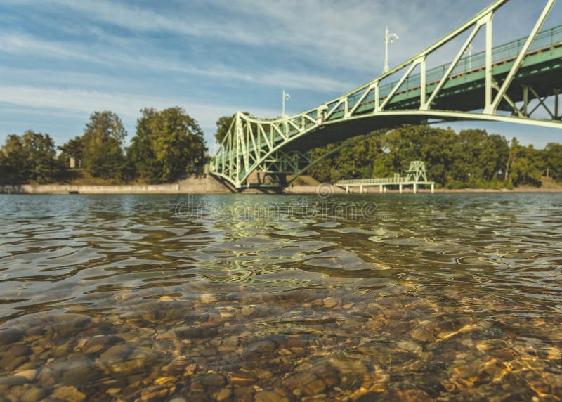 Bridge over channel stock photo. Image of bridge, water - 160867372
