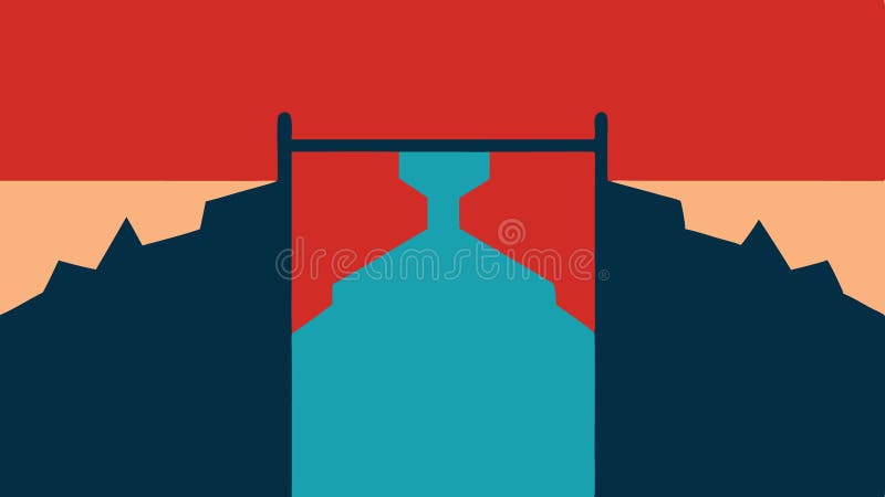 Bridge Over a Chasm a Sy Bridge Spanning a Deep Chasm Symbolizing the ...