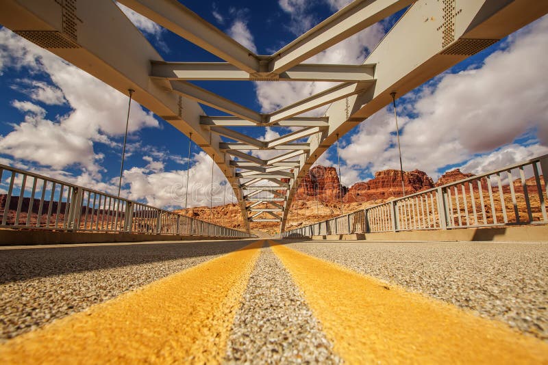 Bridge Over the Colorado River Stock Image - Image of canyon, mountain ...
