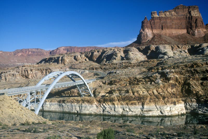 Bridge Over Colorado River in Southern UT Stock Image - Image of ...