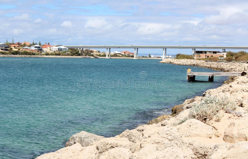 Bridge Over The Luga River. Ust-Luga Is A Port Settlement In The ...