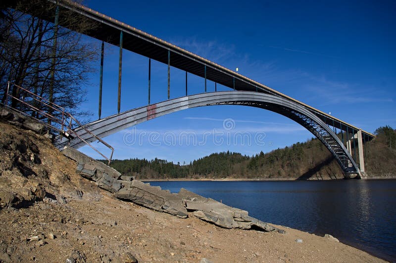 Bridge stock photo. Image of river, bridge, arch, construction - 53551442