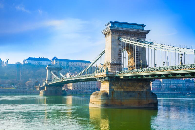 Bridge Over Danube, Budapest Stock Photo - Image of tour, panoramic ...