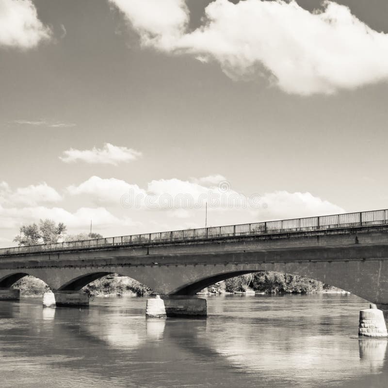 Bridge over drava stock photo. Image of hrvatska, croatia - 19212168