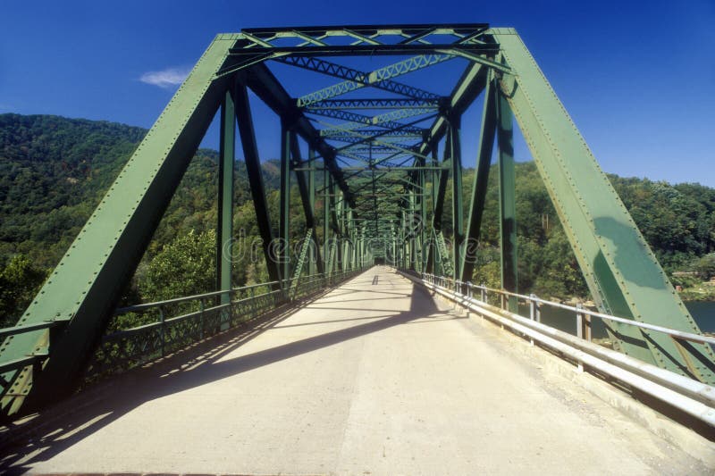 Bridge Over Falls Creek, WV Along Scenic Highway, US Route 60 Stock ...