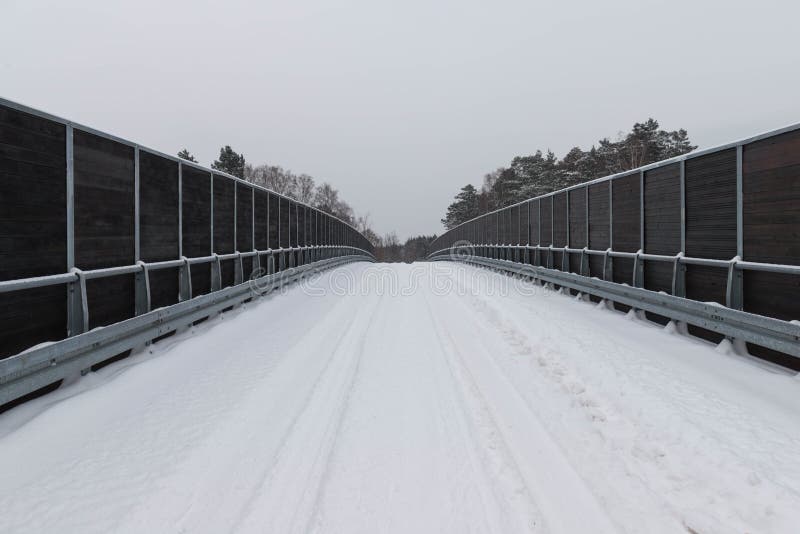 Bridge over the highway. stock photo. Image of services - 210250932