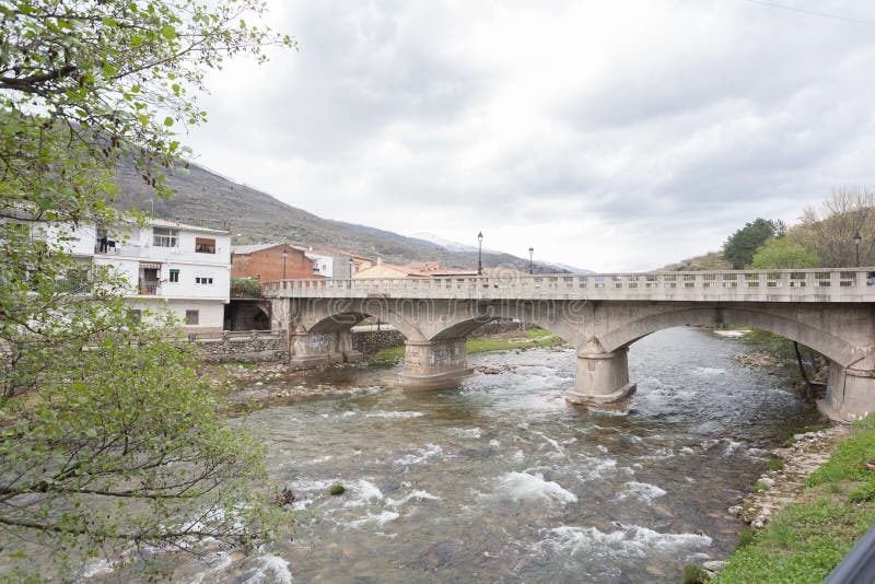 Navaconcejo Old Bridge, Spain Stock Image - Image of caceres, exterior ...