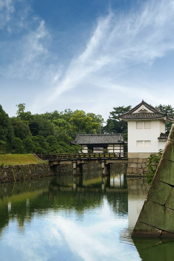 Castle Moat Bridge stock photo. Image of buddhist, asia - 29840524
