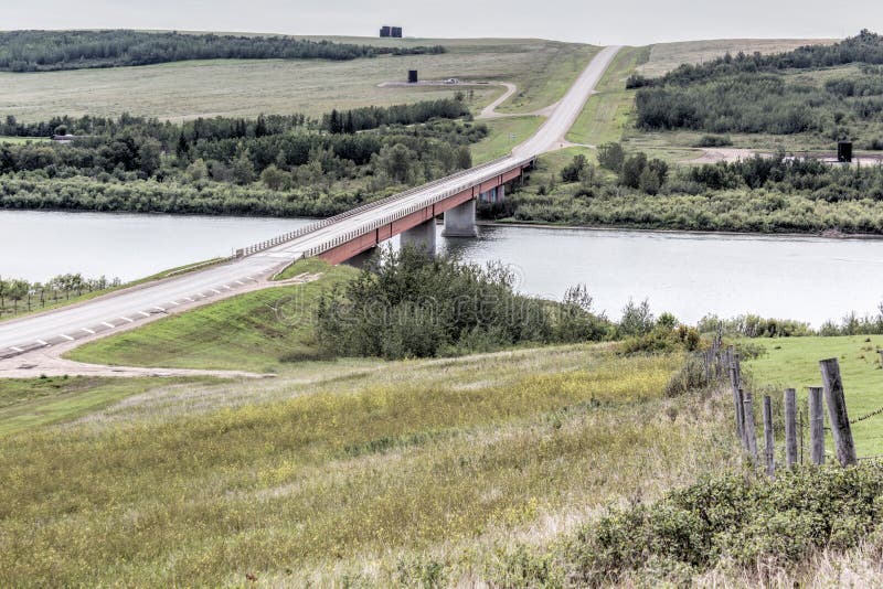 Bridge over a lake stock photo. Image of suspension, view - 65797590
