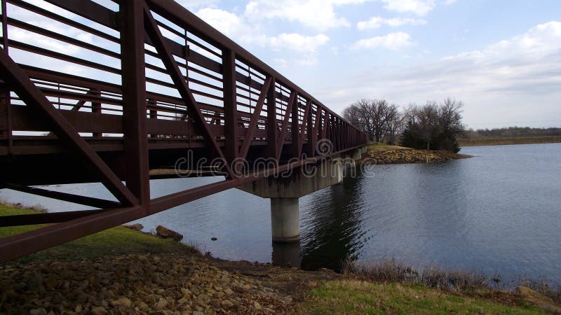 Bridge over a lake stock image. Image of bridge, shore - 89523851