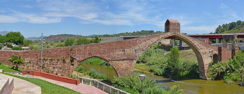 Bridge Over the Llobrega River, Martorell Stock Photo - Image of ...