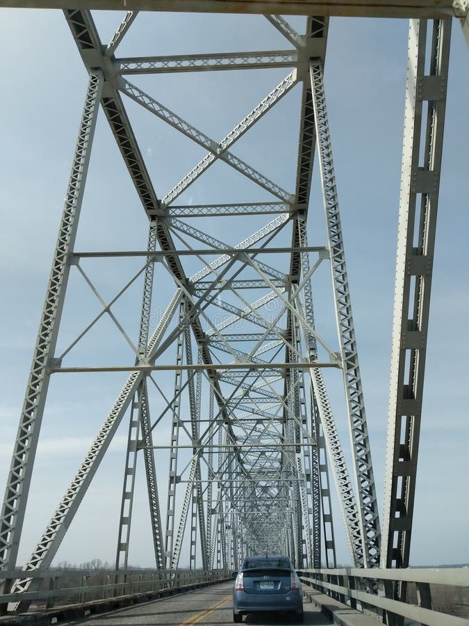 Chester Illinois Bridge Over the Mississippi River Editorial ...