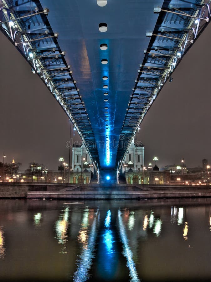 Bridge Over the Moscow River Stock Photo - Image of bridge, beautiful ...