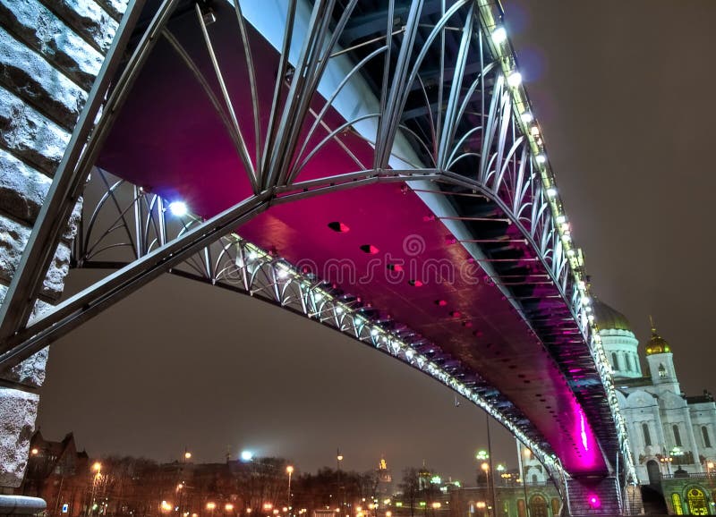 Bridge Over the Moscow River Stock Image - Image of reflection, bridge ...