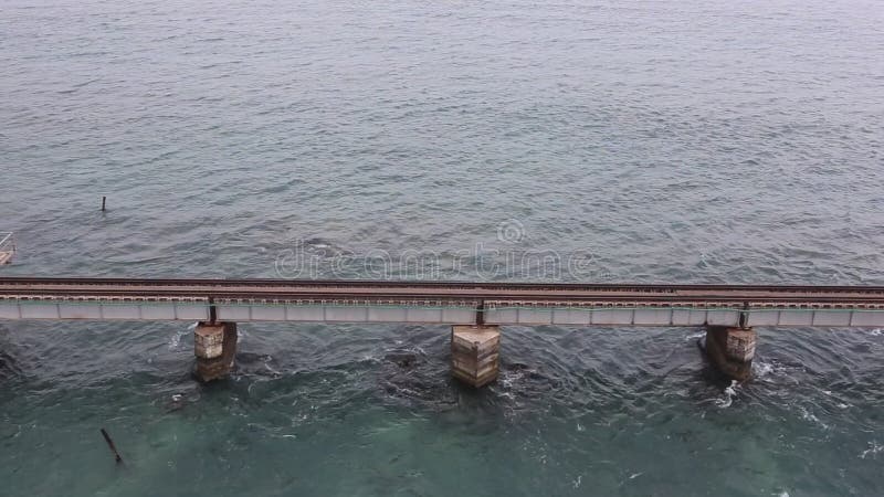 Bridge Over an Ocean in India Stock Video - Video of sand, resort ...