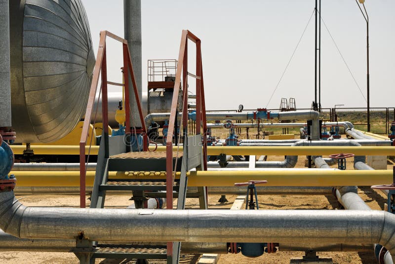 Bridge over the pipe. stock photo. Image of insulated - 38630306