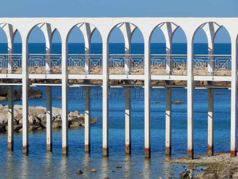 Bridge over quiet water stock photo. Image of blue, sunshine - 59671388