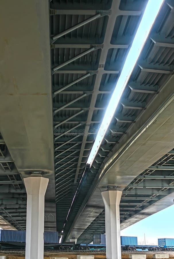 Bridge over the railway stock photo. Image of architectural - 54737972