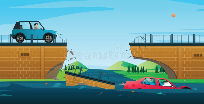 Collapse Bridge Stock Illustrations – 134 Collapse Bridge Stock ...