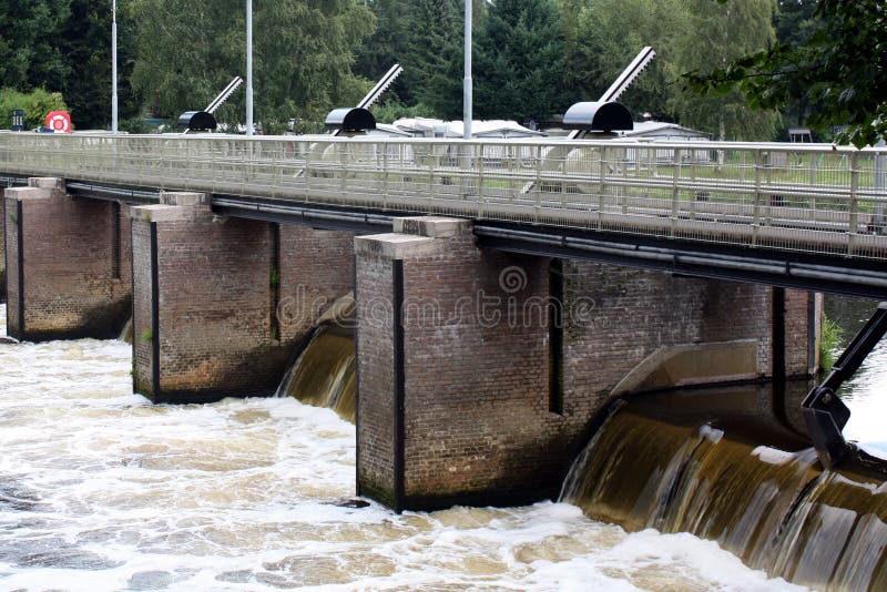 Bridge Over the River De Vecht.Netherlands Editorial Stock Photo ...
