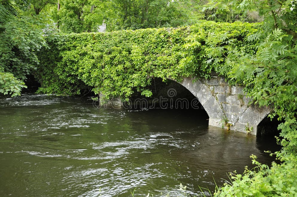 Bridge over River Fergus stock photo. Image of stone - 26459626