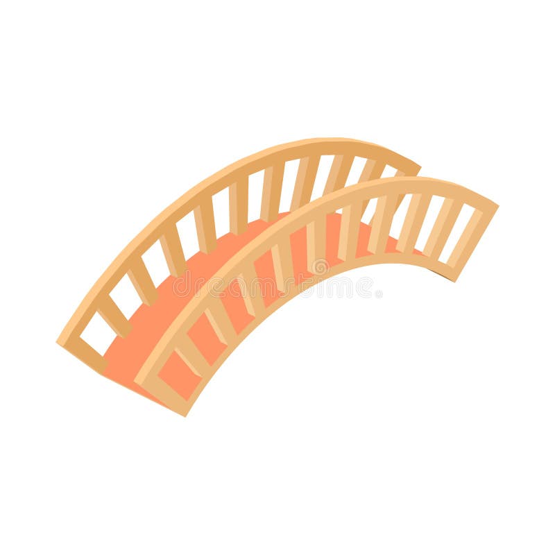 Bridge Over Road Icon, Cartoon Style. Stock Vector - Illustration of ...