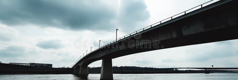 Bridge Over River, Modern Architecture, Urban Landscape, Cloudy Sky ...