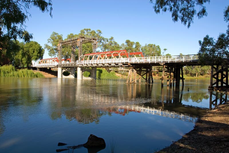 Bridge Over the River Murray Stock Photo - Image of murray, australia ...