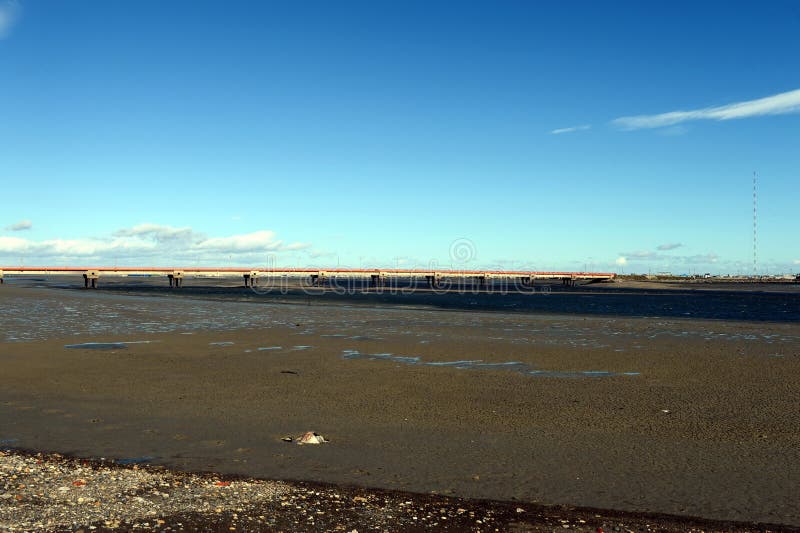 The Bridge Over the River Rio Grande. Stock Image - Image of bridge ...