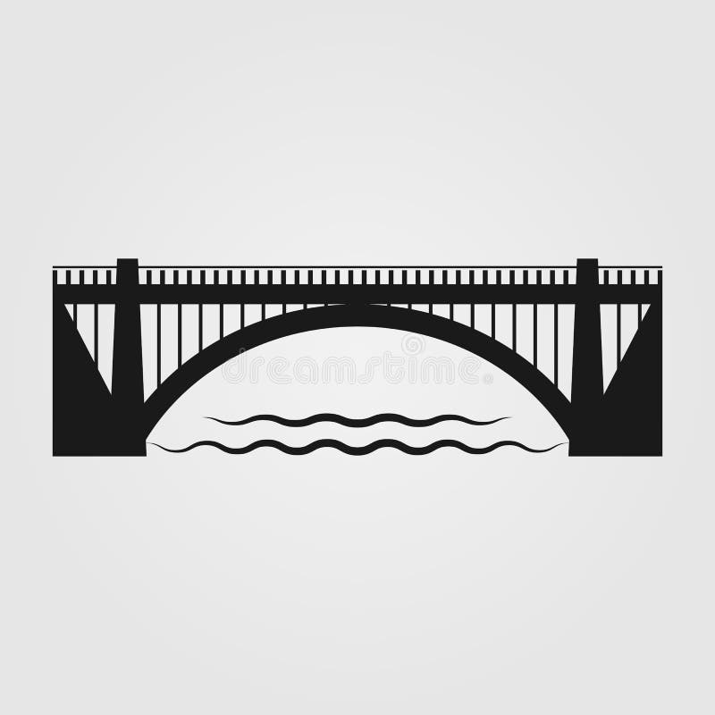 Bridge Over the River or Sea Icon. Transport Bridge Symbol Stock Vector ...