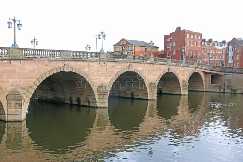Bridge Over the River Severn, Worcester Stock Photo - Image of arch ...