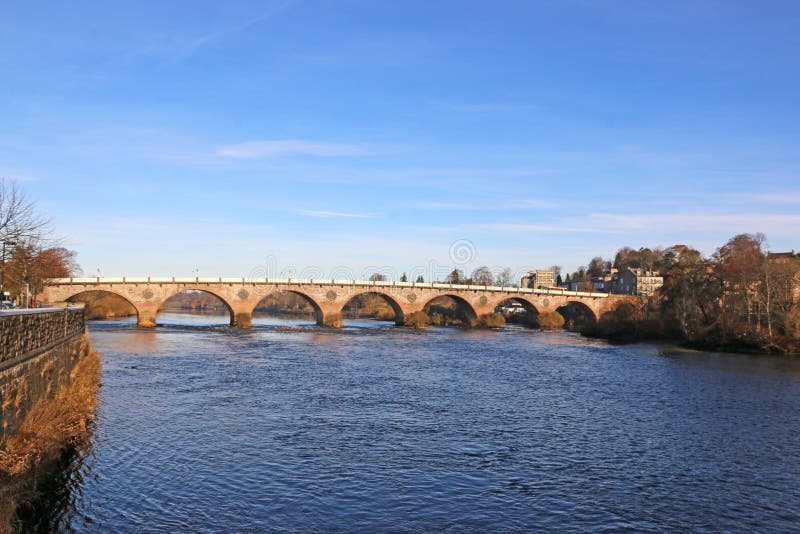 Perth Bridge, Scotland stock image. Image of perth, bridge - 125365683