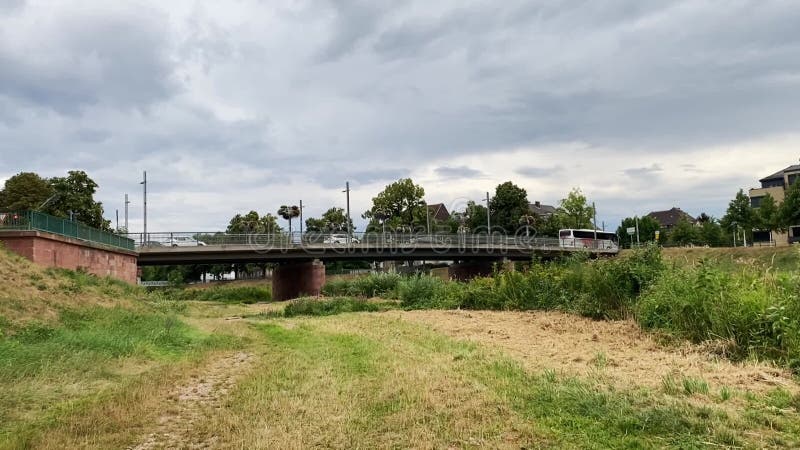Bridge Over a River with a Truck on it Stock Footage - Video of ...